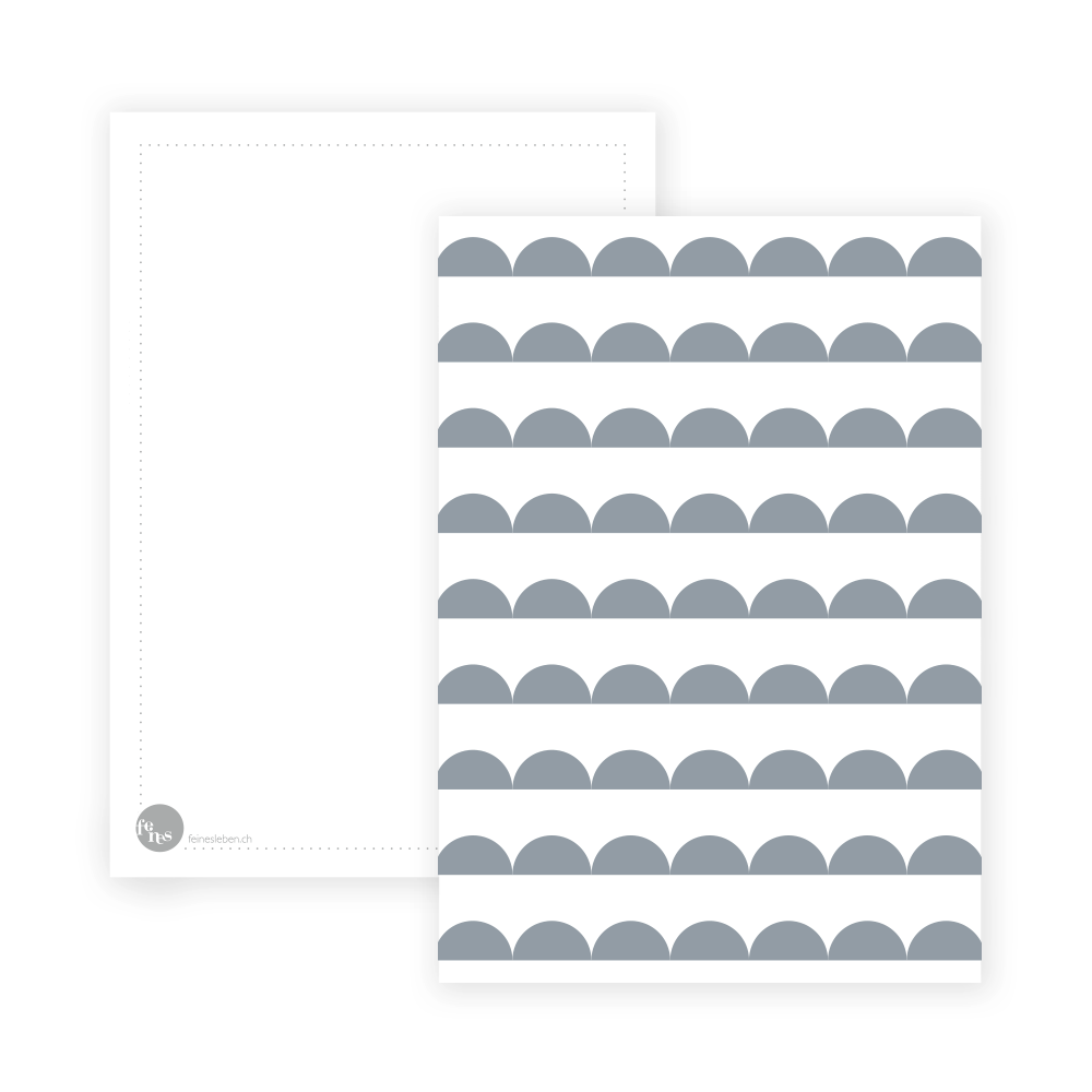 Postkarte Muster grafisch | Papeterie Bern – feines